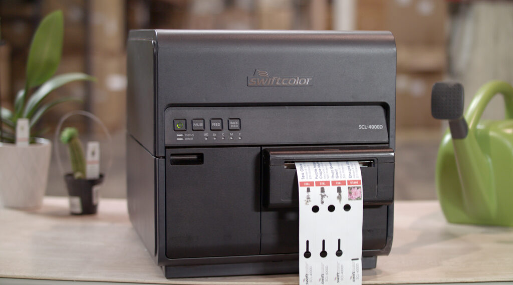 Print tree tags, plant sticks, and package labels on-site - SwiftColor
